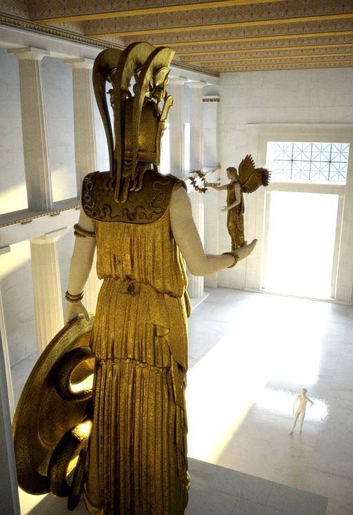 04_Digital reconstruction of how the Phidias Athena Parthenos might ...